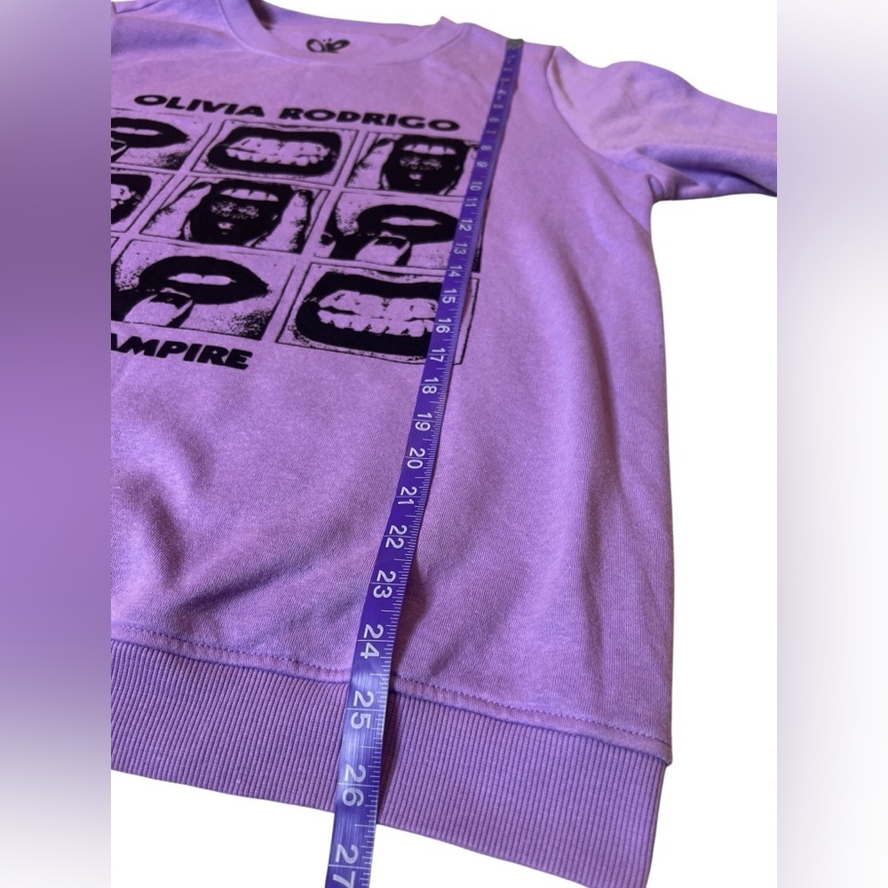 Vampire Olivia Rodrigo Tour Merch Purple Crewneck Gra… - Gem